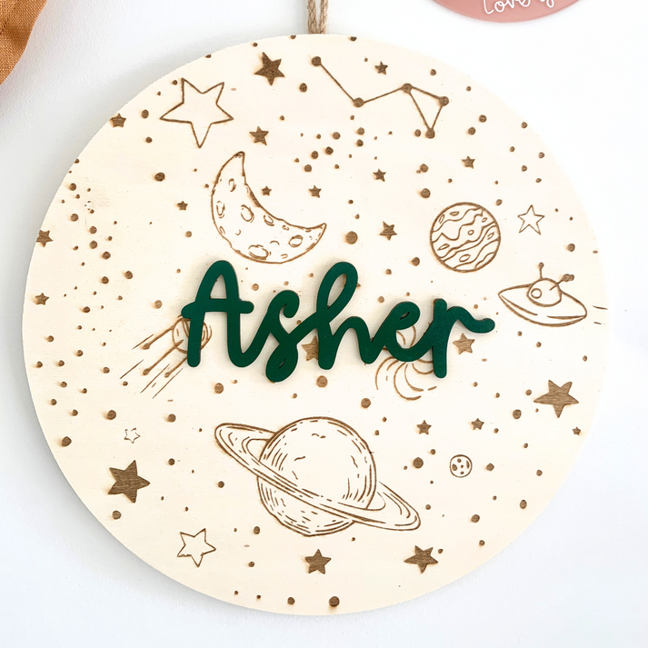 Personalised name sign - Children's name plaque – Gelli & Co Design